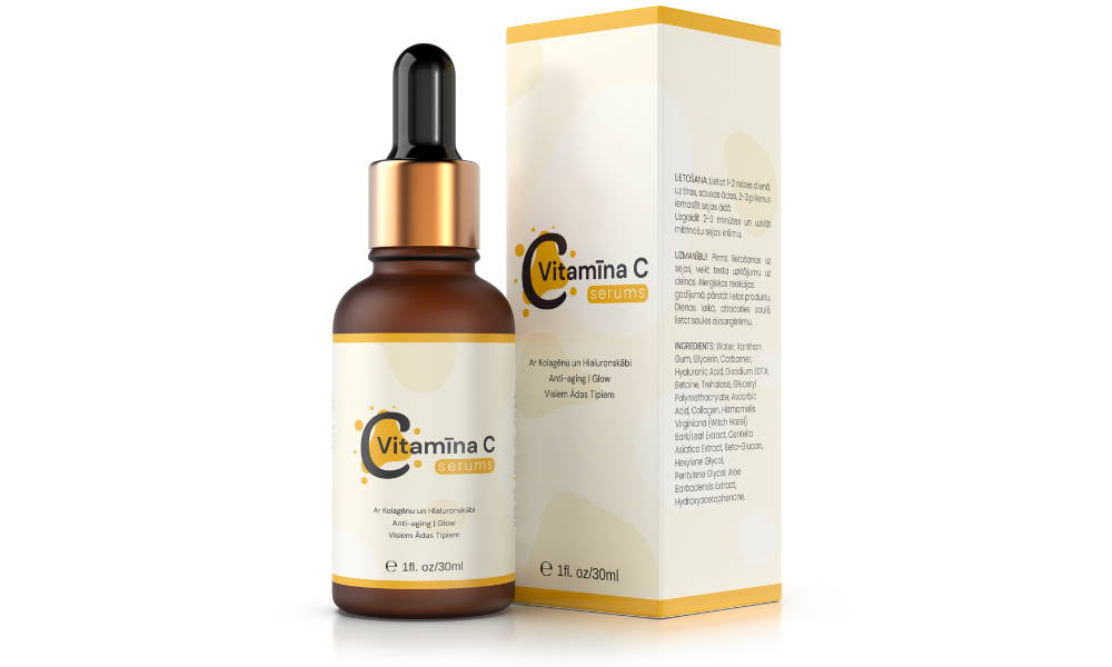 HS Serums + Vit. C serums + 5 maskas + 10 acu pači – Kolagens.lv